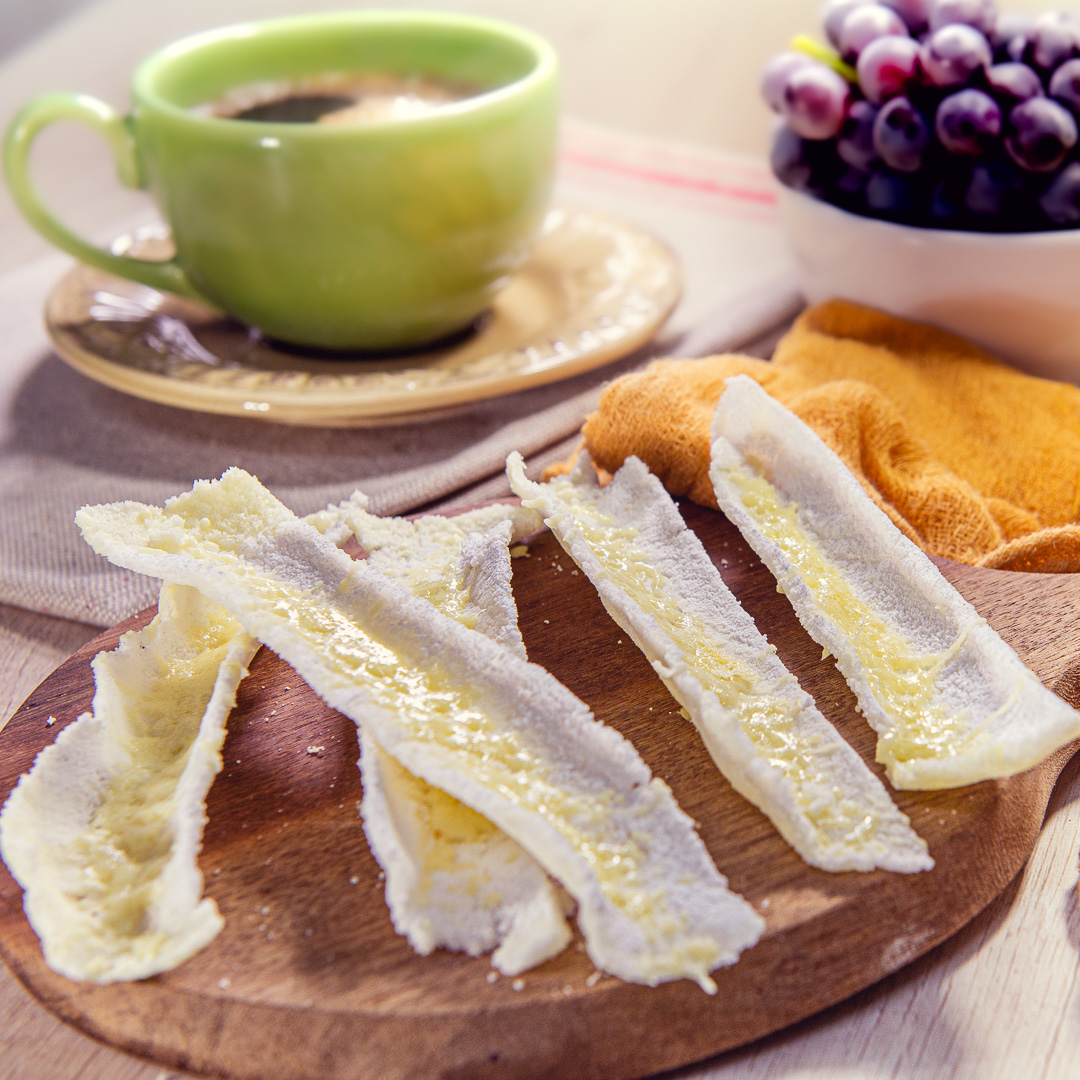 RECEITA: Barquinha de tapioca com queijo - Grupo PQ Alimentos