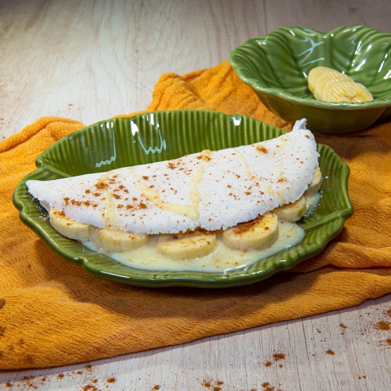 RECEITA: Tapioca de Banana com Leite Condensado - Grupo PQ Alimentos