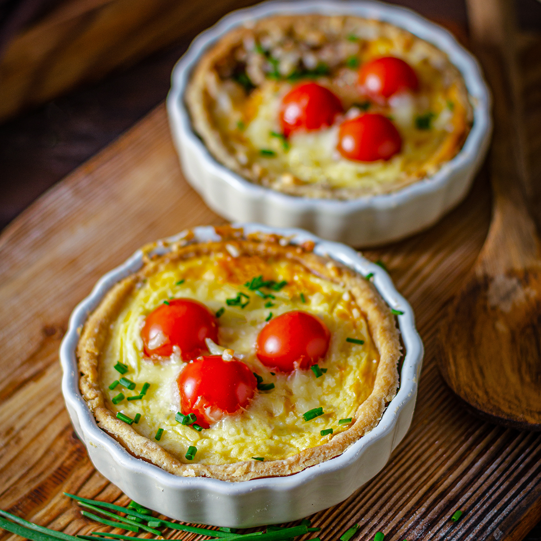 RECEITA: Mini Quiche - Grupo PQ Alimentos