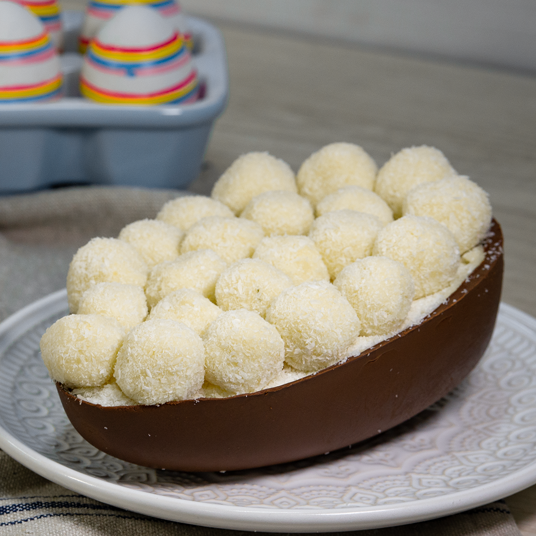 RECEITA: Ovo de Colher com Recheio de Beijinho - Grupo PQ Alimentos