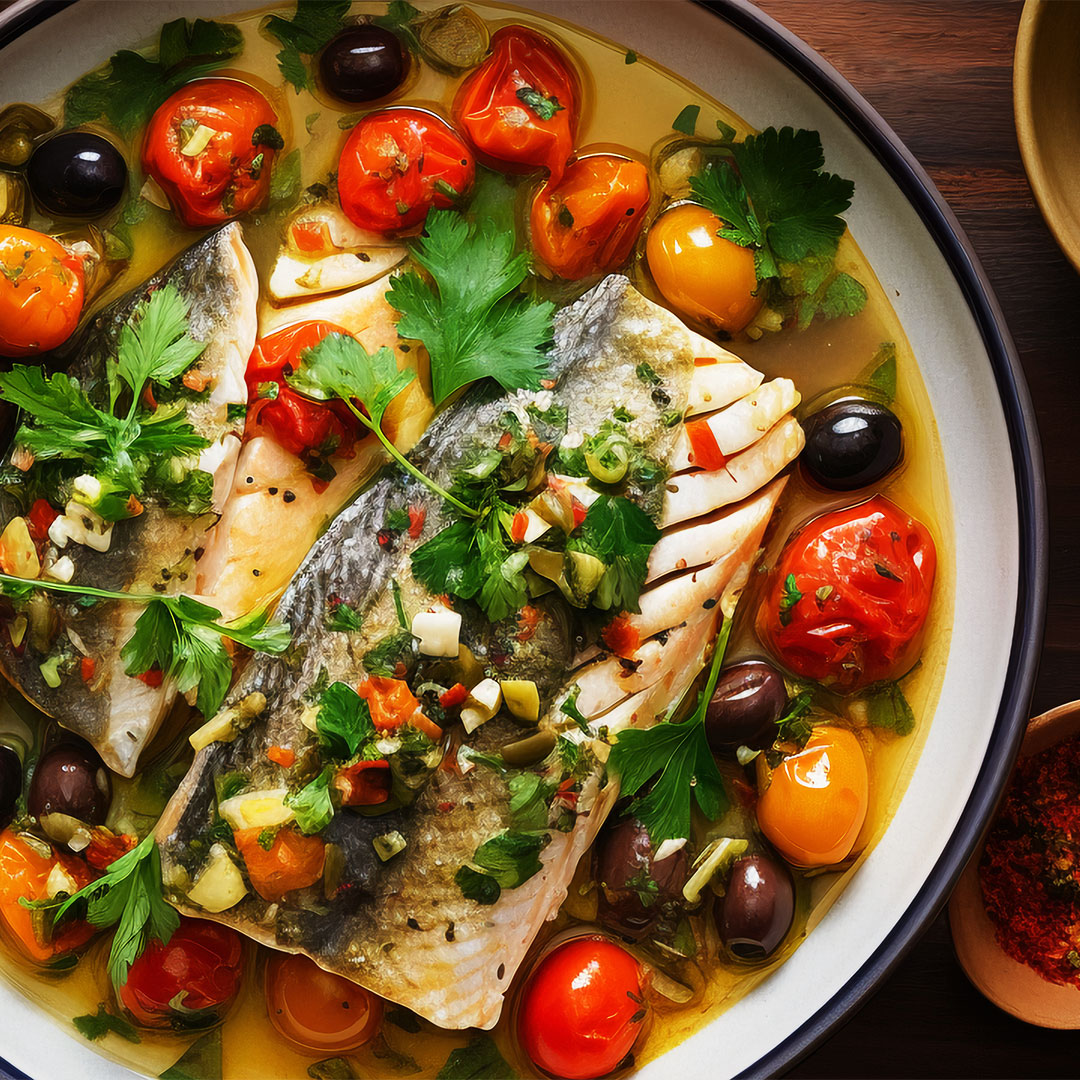 RECEITA: Peixe Mediterrâneo - Grupo PQ Alimentos