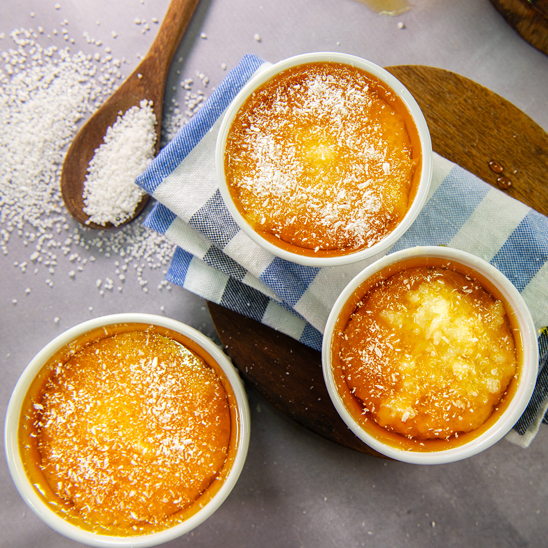 RECEITA: Crème Brûlée de Tapioca - Grupo PQ Alimentos